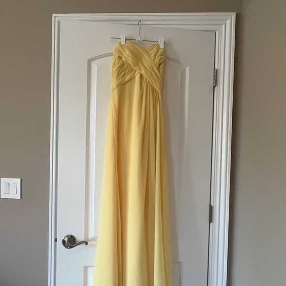 Bill Levkoff | Dresses | Classy Pale Yellow Dress Worn Once 8th Grade ...